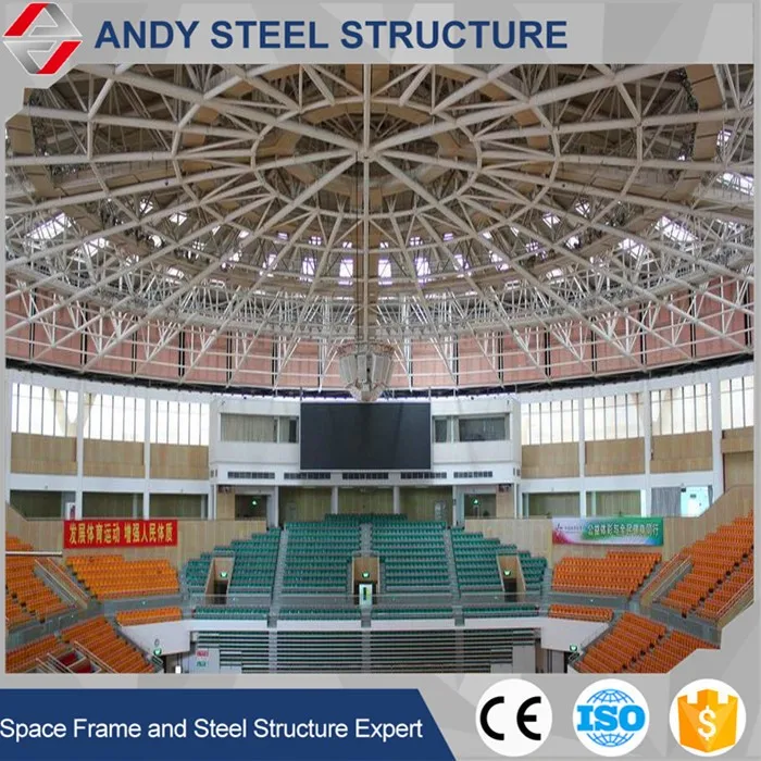 Steel Frame Basketball Court Structure Building Gymnasium - Buy ...