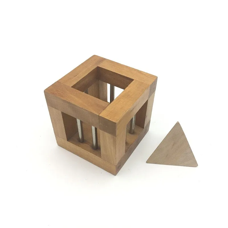 Wooden Triangle Cage Geometry Pyramid Puzzle| Alibaba.com