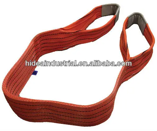Eye Type Polyester Lifting Lashing Flat Webbing Sling With Hook And ...