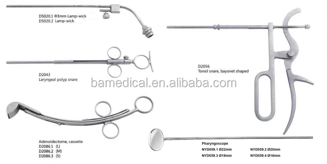 Medical ENT Tonsillectomy Surgical Set - Safe & Durable