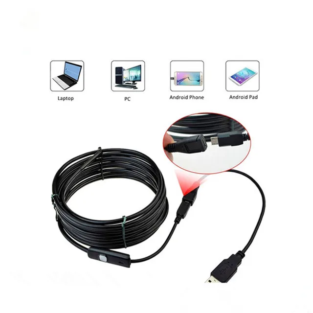 Very Small HD Mini Snake Tube Video Camera 4mm Driver Usb Endoscope ...