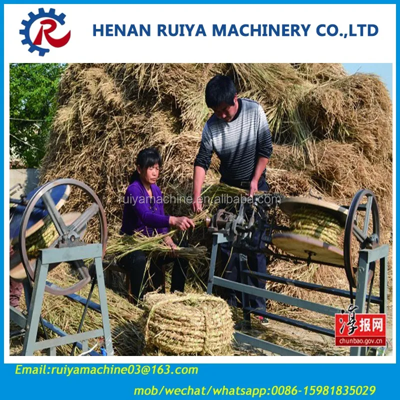 Automatic And Manual Rice Straw Rope Machine/rope Making Machine/hay ...