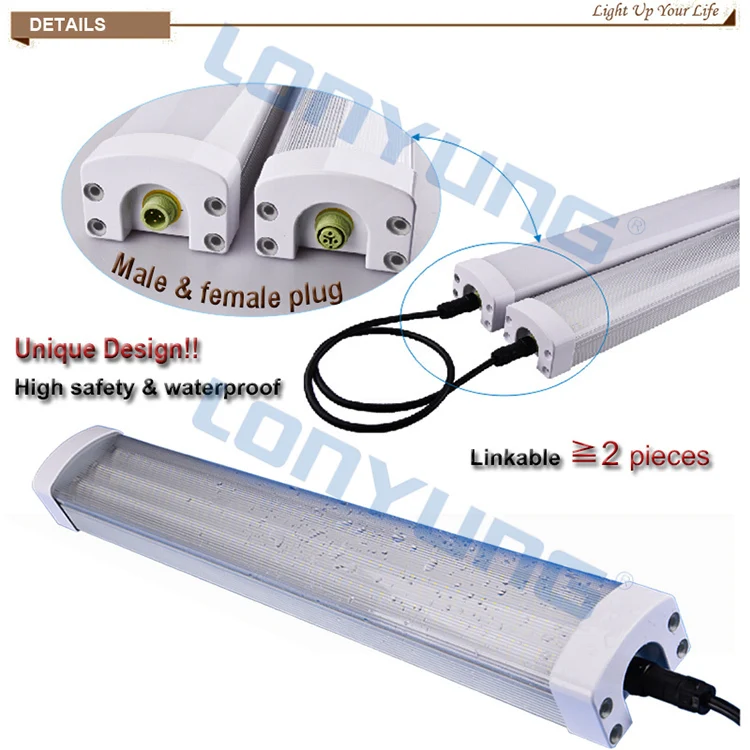 Led Luminaires Ip66 Tri-proof Lamp 0.6m-30w 0.9m-40w 1.2m-60w 1.5m-60w ...