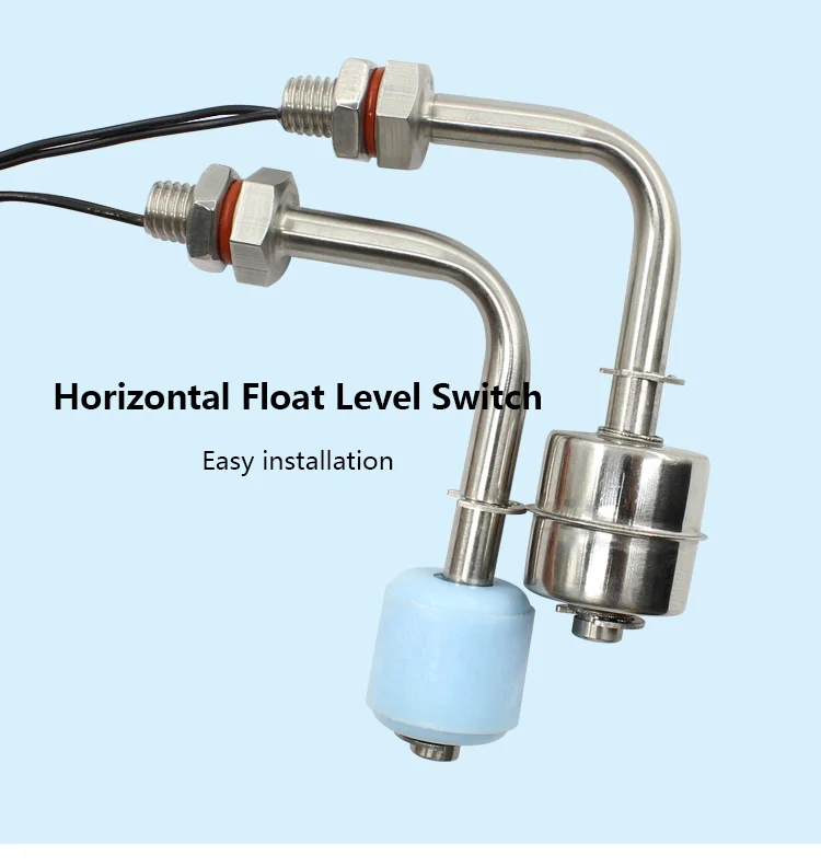 Single Float Curved Stainless Steel Liquid Level Sensor Horizontal ...