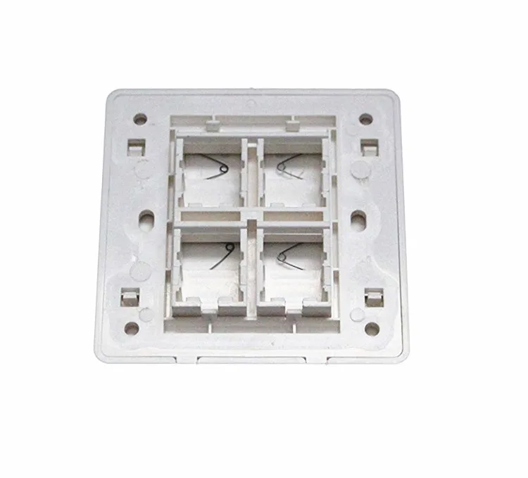 Us Type Network Socket Wall Mount Rj45 Faceplate 4 Port - Buy Rj45 ...