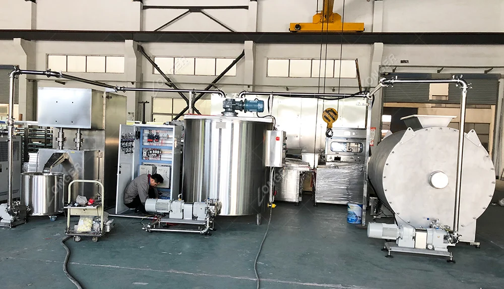 Fully Automatic Chocolate Protein Bar Small Chocolate Production Line ...