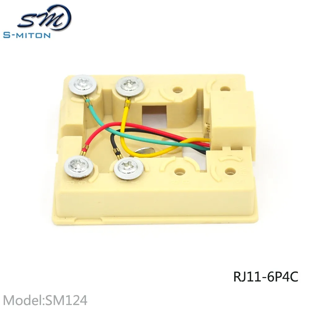 Abs Single Dual Port Rj11 Telephone Wall Jack Telephone Modular Box ...
