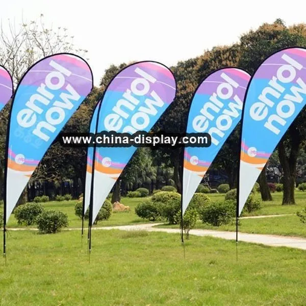 Full Color Waterdrop Sponsor Racing Flag for Advertising - Custom ...