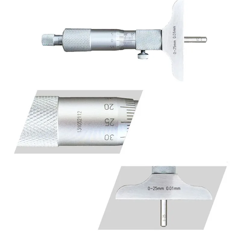 Professional Precision Depth Micrometer 0.001" Graduation 0-1 ...