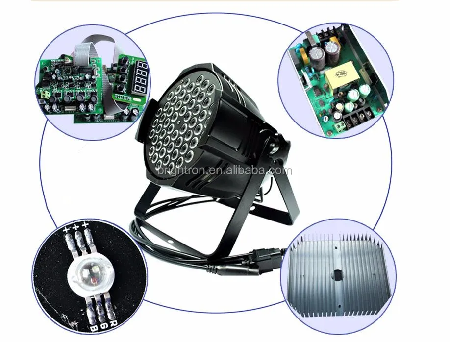 Rgb Led Par 36 X 3w Led Par64 Dmx512 Ac90-240v Disco Led Par 64 Dj Bar ...