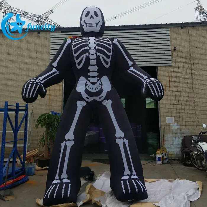 4m Height Inflatable Skeleton Model For Halloween Use Advertising Use ...