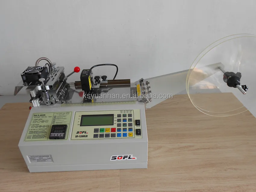 Label Machine For Clothes Cutting Sf-120hlr - Buy Automatic Make Woven ...