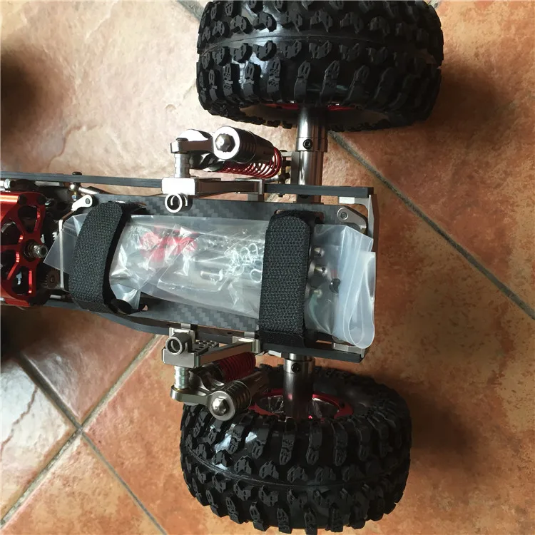 Cnc Metal And Carbon Fiber Chassis For Scx10 D90 1/10 Rc Rock Crawler ...