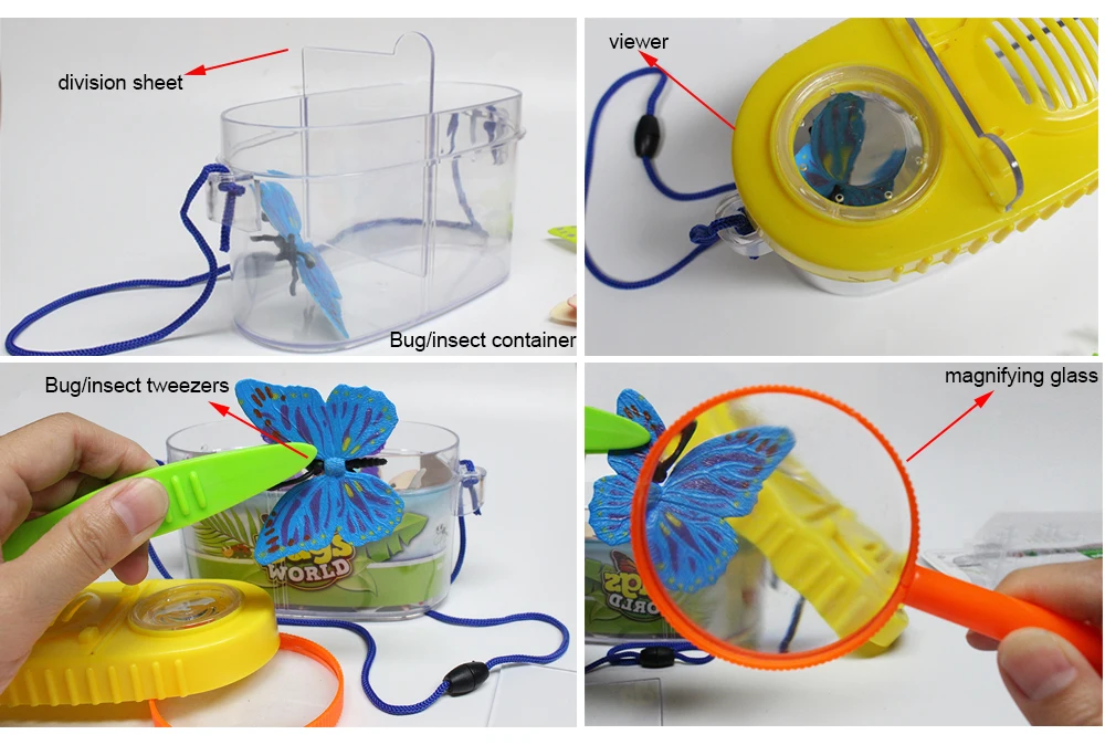Natural Animal Diy Toy Bug Catcher Science Educational Kits With Bug ...