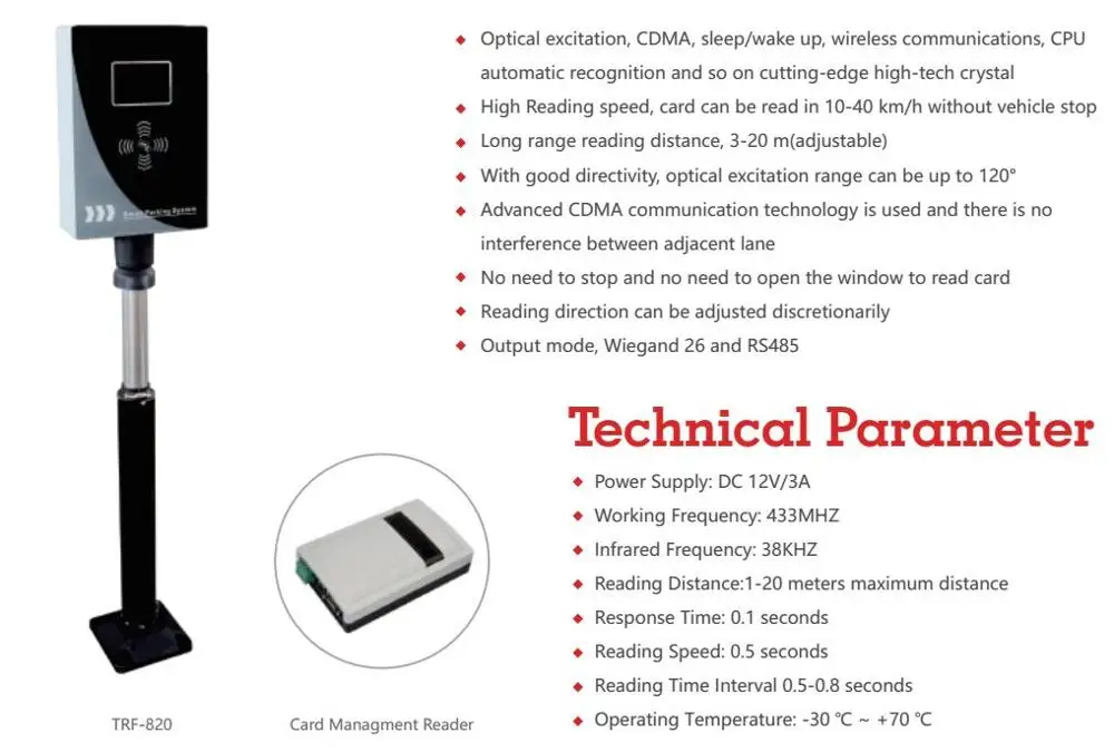 Active RFID Card for Long Range Card Reader - TENET TRF-8617