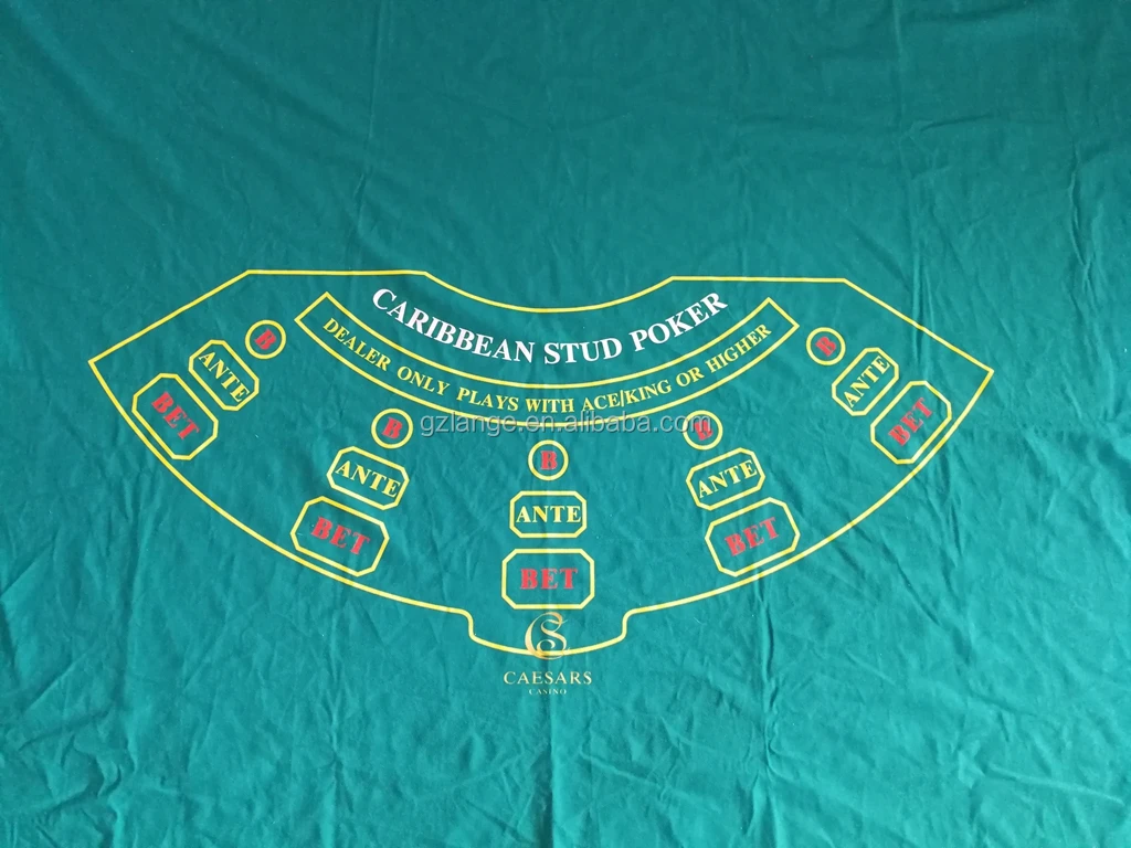 Casino Professional Three Card Poker Layout for Half Round Table