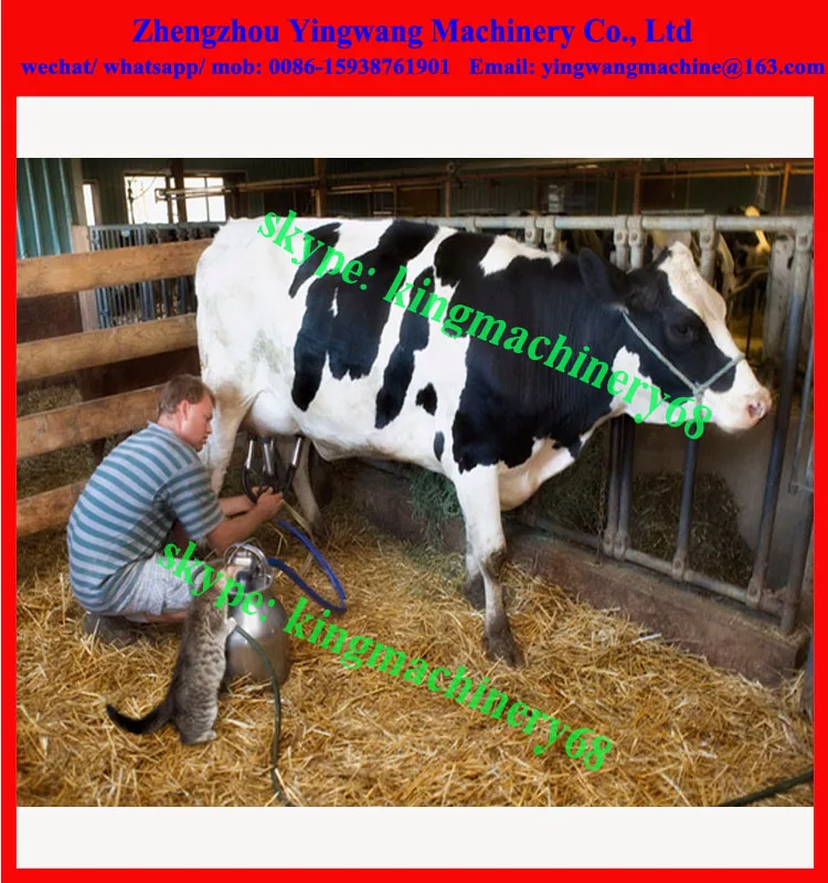 Vacuum Moving Single Bottle Cow Milking Machine - Buy Piston Moving ...