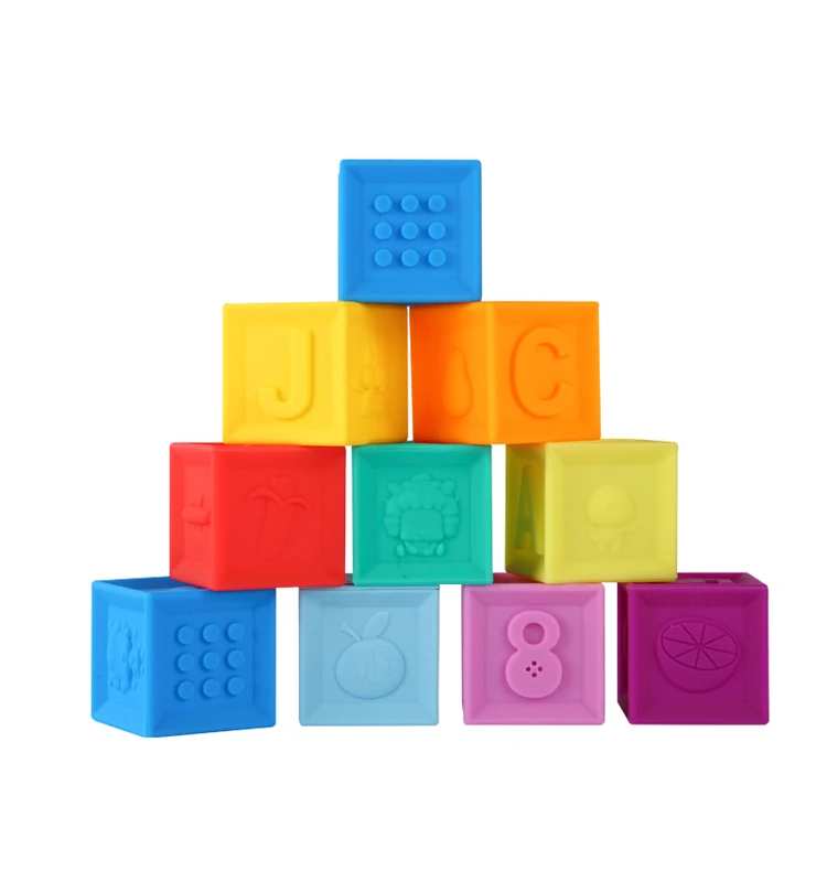 Food Grade Silicone Building Blocks With Bb Sounds Silicone Emboss ...