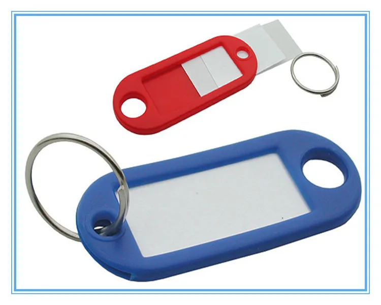 Custom Plastic Key Car Key Card Id Label Key Tags With Key Ring - Buy ...