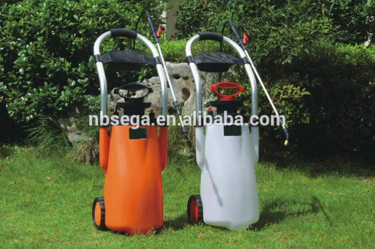 12l Luxury Garden Handcart Sprayer,Trolley Pressure Sprayer - Buy ...