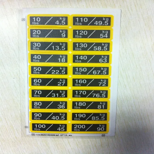 Train Good Fitness Weight Stack Plate,Rectangular Weight Plates 20 Kg ...