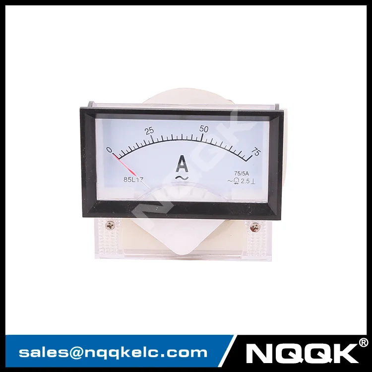 85l17 85 Mm 75 / 5a Moving Iron Type Ac Amp Ammeter Panel Meter - Buy ...