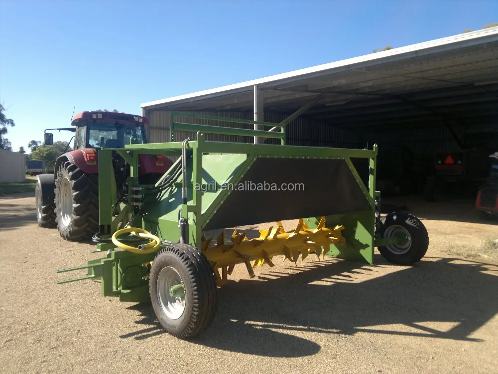 hot sale new design tractor towed hydraulic compost turner windrow ...