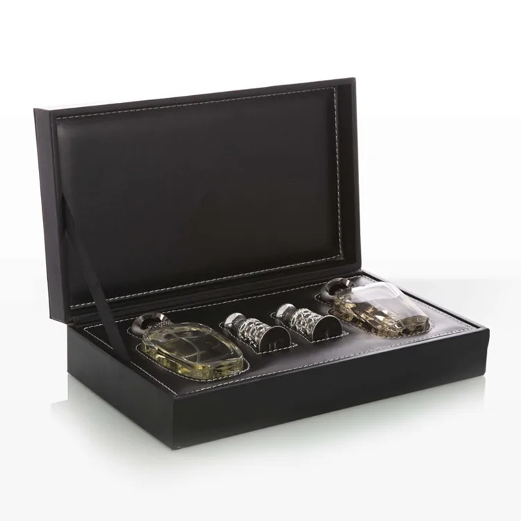 Locked Custom Black Wood Leather Arabic Creative Perfume Packing Box ...