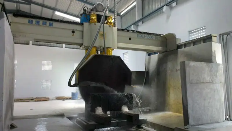 HSGJ-1600 máquina automática de corte de granito, máquina de piedra ...