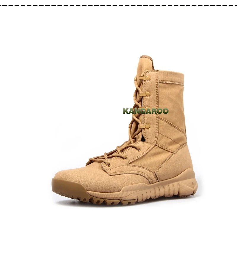 Desert Faux Suede Leather Coyote Tan Color Tactical Rangers Boot - Buy ...