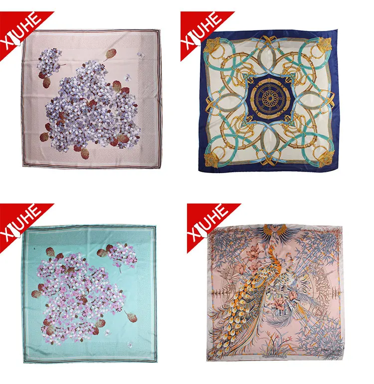 Shop Custom Digital Print 2020 New Design 100 Silk Satin Square Wensli ...