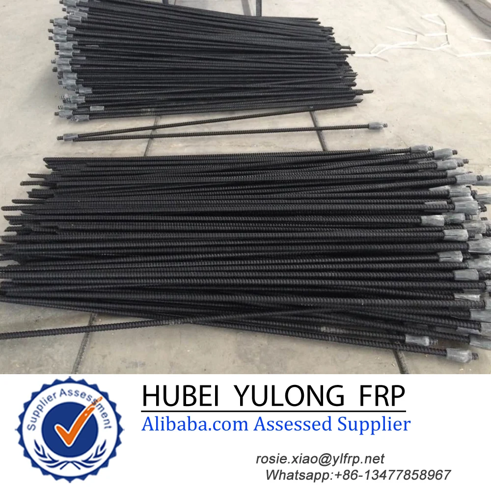 YULONG 25MM Mine Metro Construction fiberglass composite anchor bolts ...