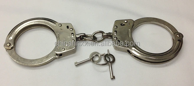 Police Carbon Steel Double Keys Handcuffs - Buy Police Handcuffs ...