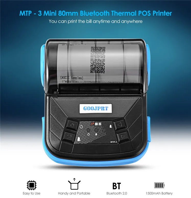 Goojprt Mtp-3 Powerful Handheld 80mm Thermal Printer - Buy Handheld ...