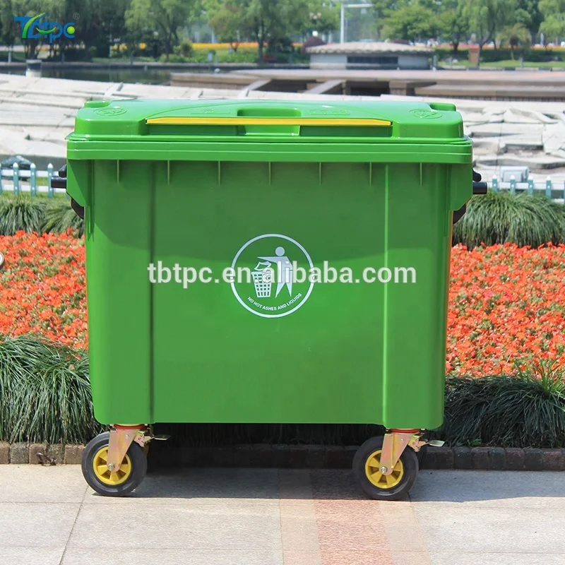 770l Hdpe Plastic Dustbin/dump Cart/waste Trolley - Buy Hdpe Plastic ...
