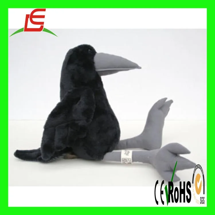 Custom Soft Animal Black Stuffed Plush Crow Toy - Buy Plush Crow Toy ...