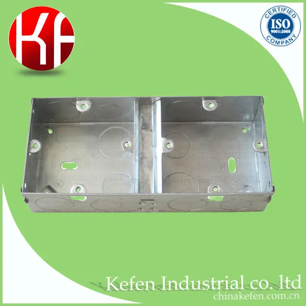 3x3 3x6 steel GI box with knockout holes| Alibaba.com
