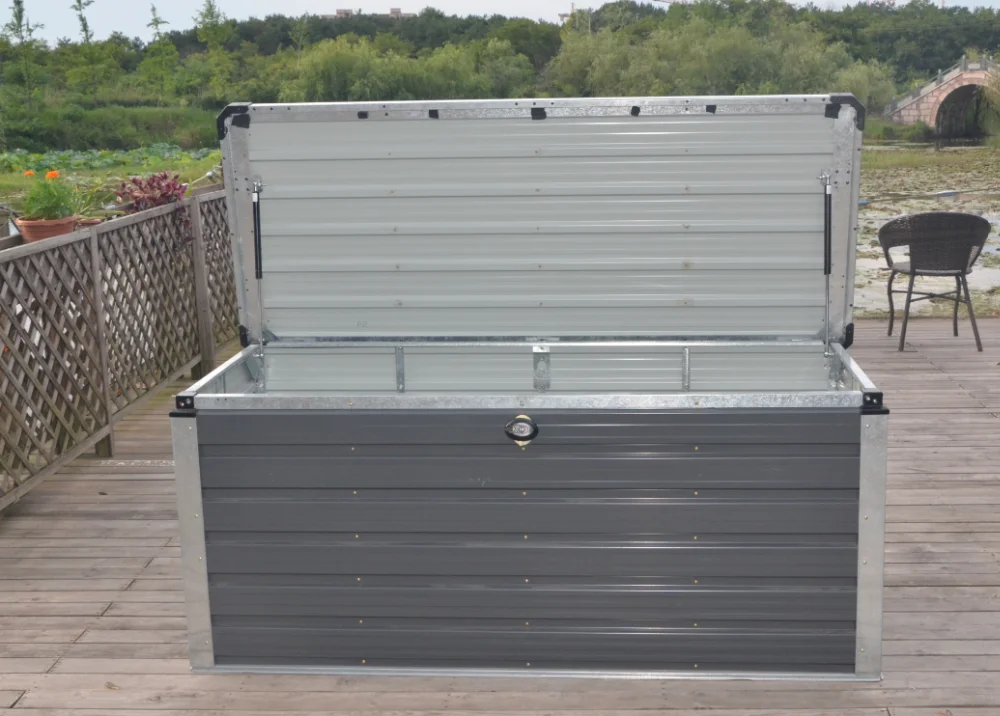 Large Size Aluminum Frame Storage Patio Box - Buy Aluminum Storage Box ...