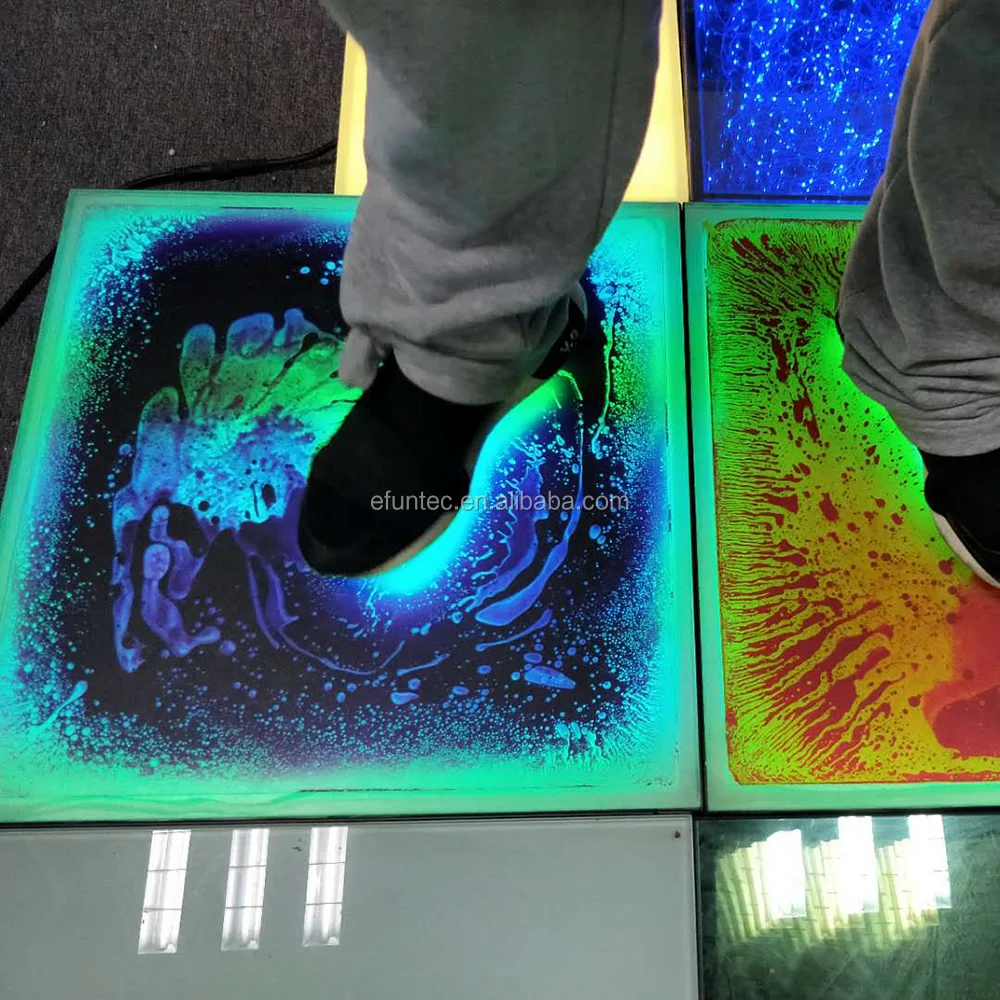 custom interactive 3d liquid color changing dance floor illuminated led ...