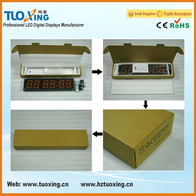 4 Inch 4 Digit Large Multifunction Led Digital Event Countdown Timer ...