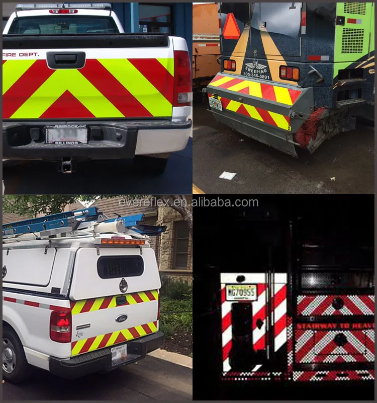 PVC Sparkle Reflective Chevron Striping for Vehicles