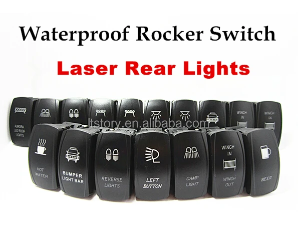 Waterproof Led Dpdt/spst/ Dpst/ Stdp Rocker Switch - Buy Waterproof Led ...