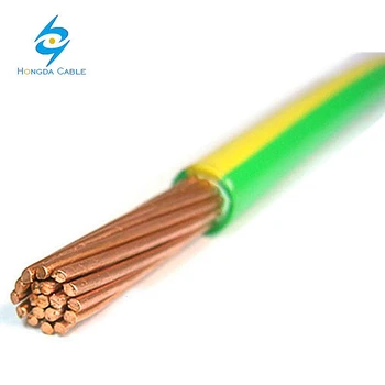 1c X 10mm2 16mm2 35mm2 Single Cable Yellow And Green Earth Cable - Buy ...