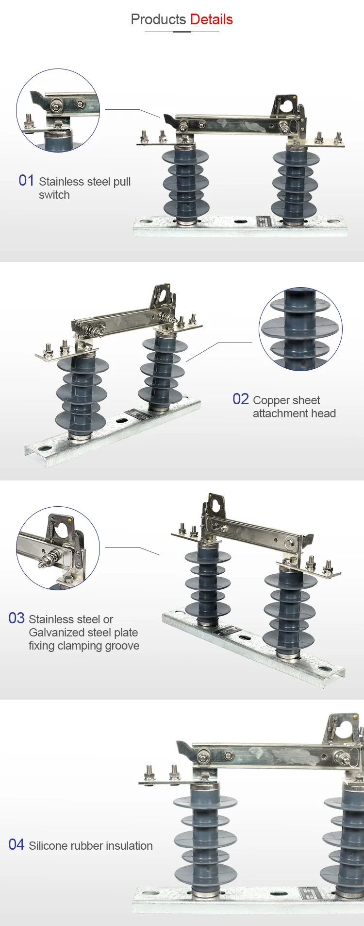 Overhead Power Line Transformer Isolator Switch With Types Of Function ...