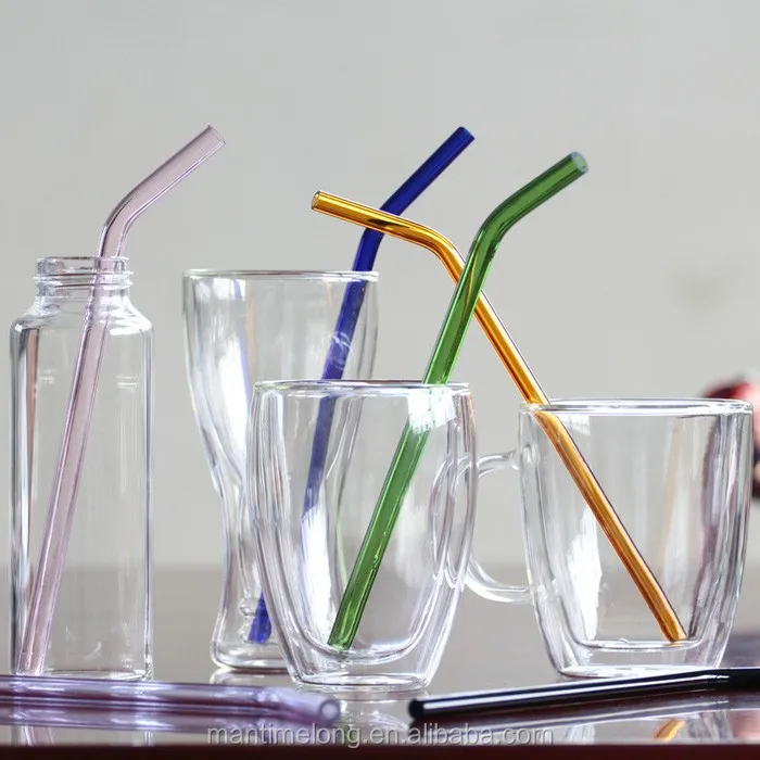 Pipette En Verre Borosilicate À La Mode,Paille Créative Résistante À La ...