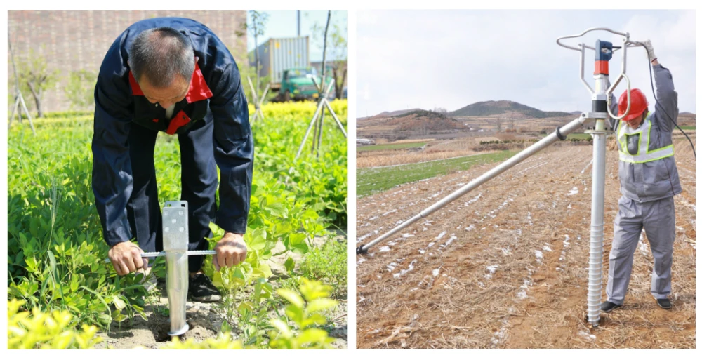 Galvanized Helix Earth Anchor Ground Screw Pile - Durable & Versatile