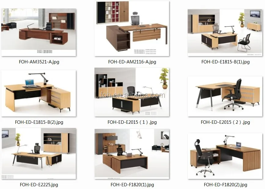 Panel Wood Administration Office Desk - Modern & Adjustable