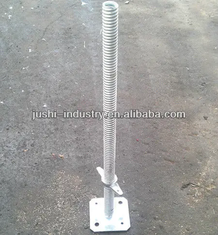 38mm Hollow Adjustable Scaffolding Legs Adjustable Jack with Base Plate ...