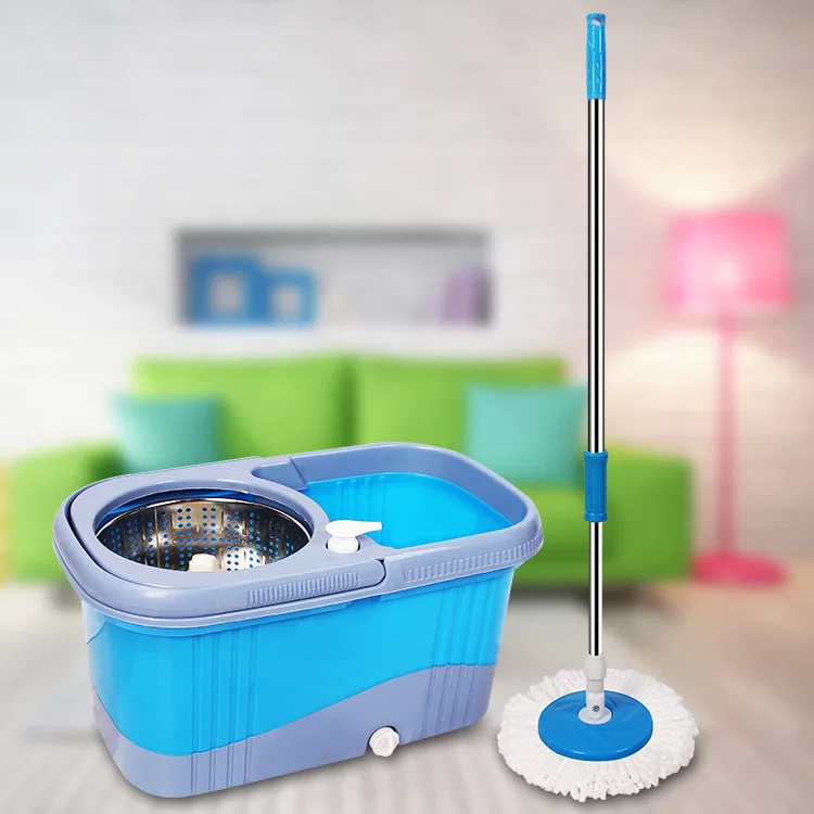 2 Colors 360 Degree Fashion Mop 2- Piece Telescopic Handle Magic Mop ...