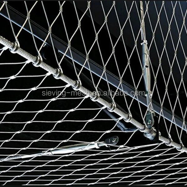 Stair Railing Safety Net /x-tend Stainless Steel Cable Mesh / Aviary ...